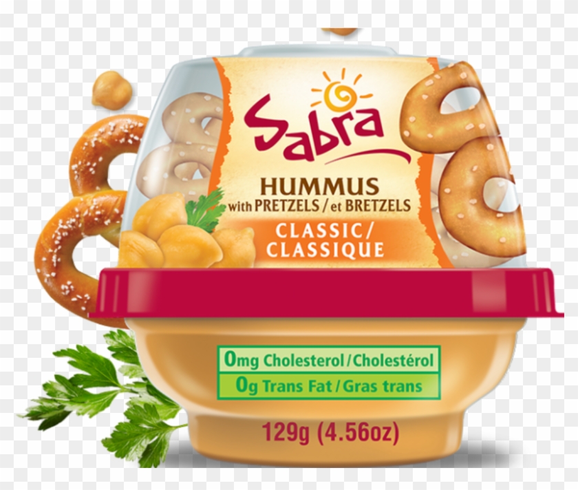 1705w Sabra Classic Hummus With Pretzels Sabra Pretzel And Hummus Hd Png Download 1200x900