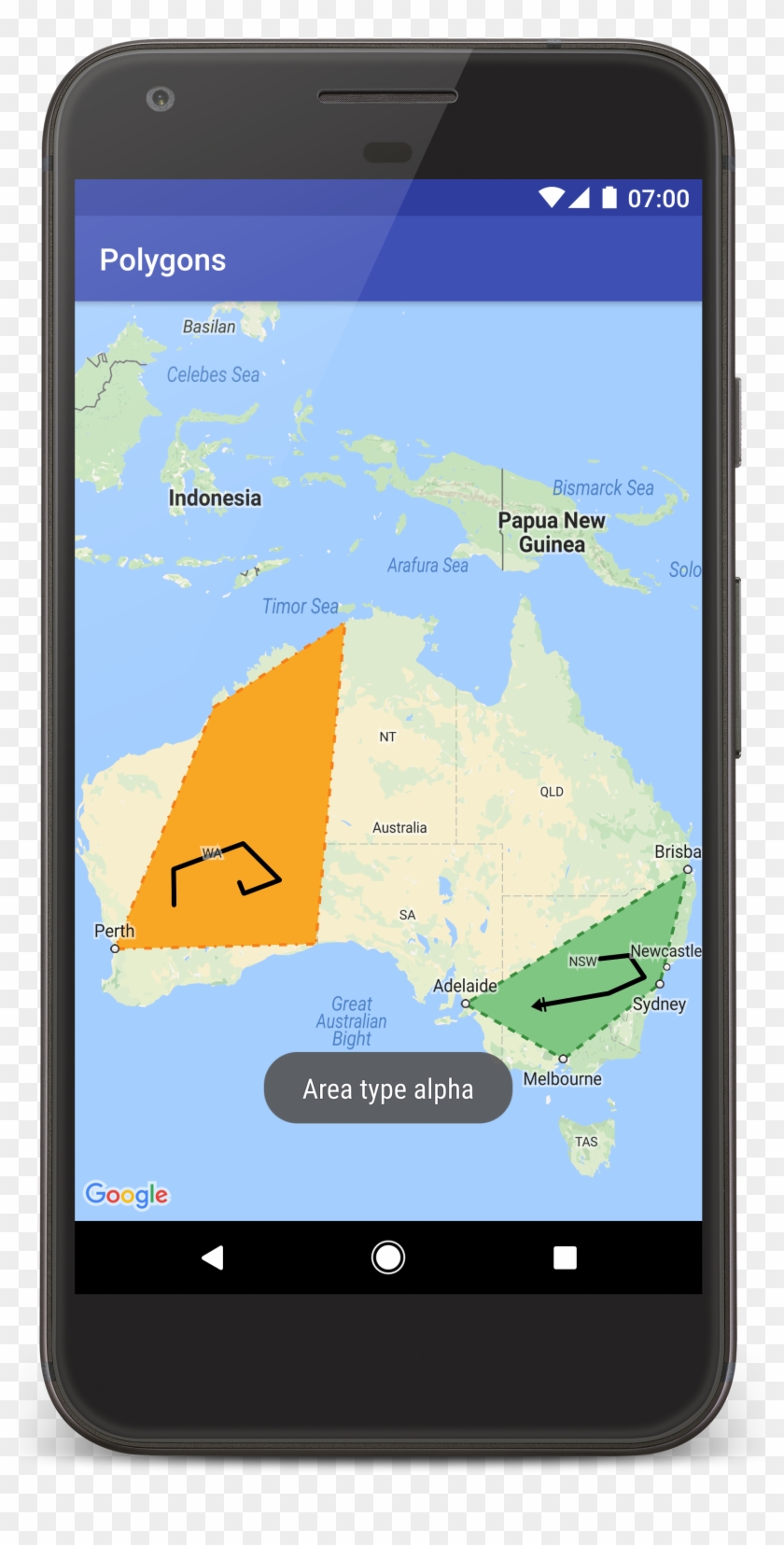 Set Up Your Development Project - Polyline Google Maps Android Studio, HD Png Download ...