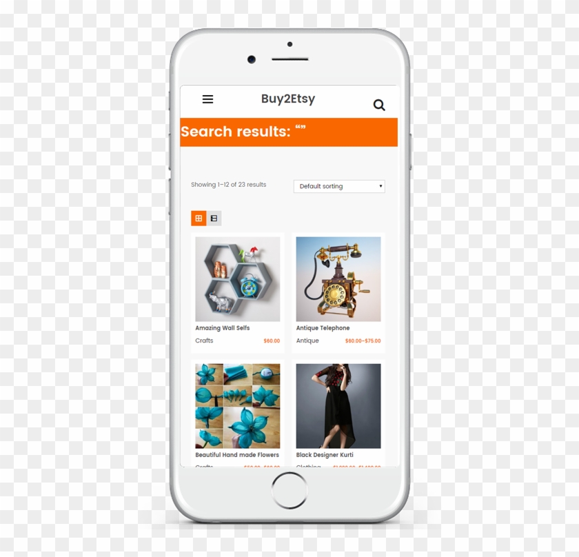 Etsy Clone Etsy Clone Script Marketplace Script Iphone Hd Png Download 450x775 1844538 