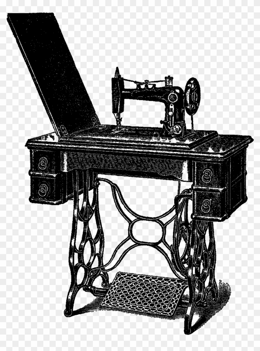 Sewing Machine Clipart Classic Hd Png Download 1272x1600 1866054