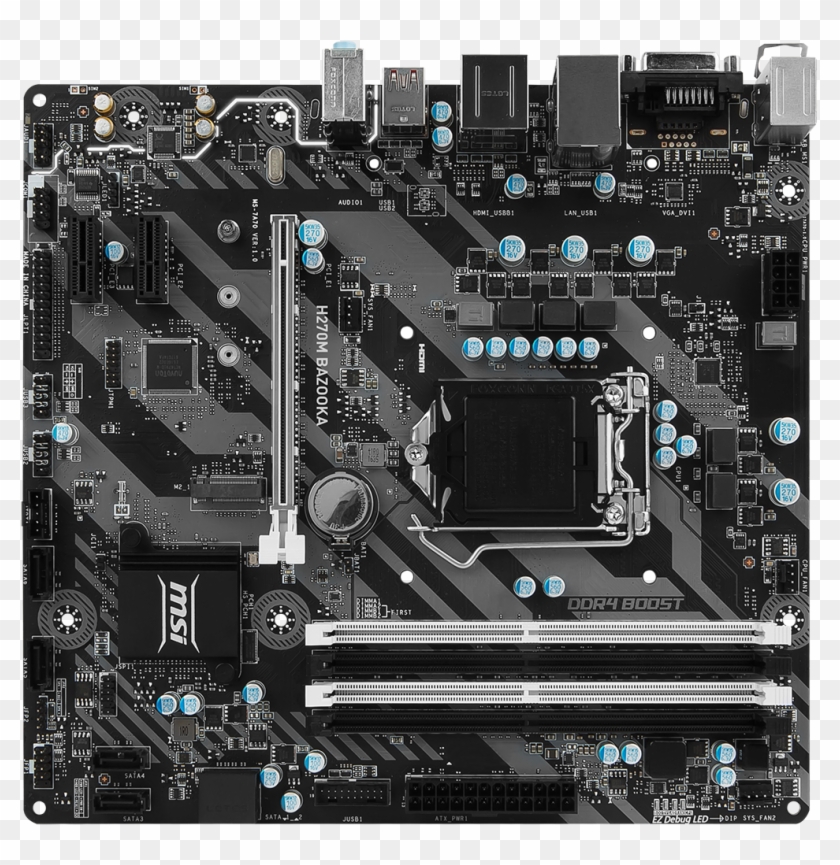 H270m Bazooka 2d - Msi B250m Bazooka M Atx, HD Png Download - 1200x1149 ...