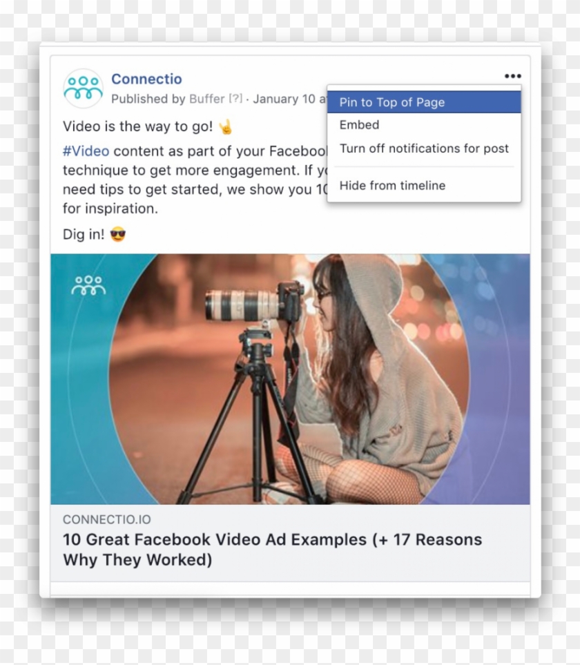 Pinning A Facebook Post Is A Smart Hack To Triple Your Natural Candid