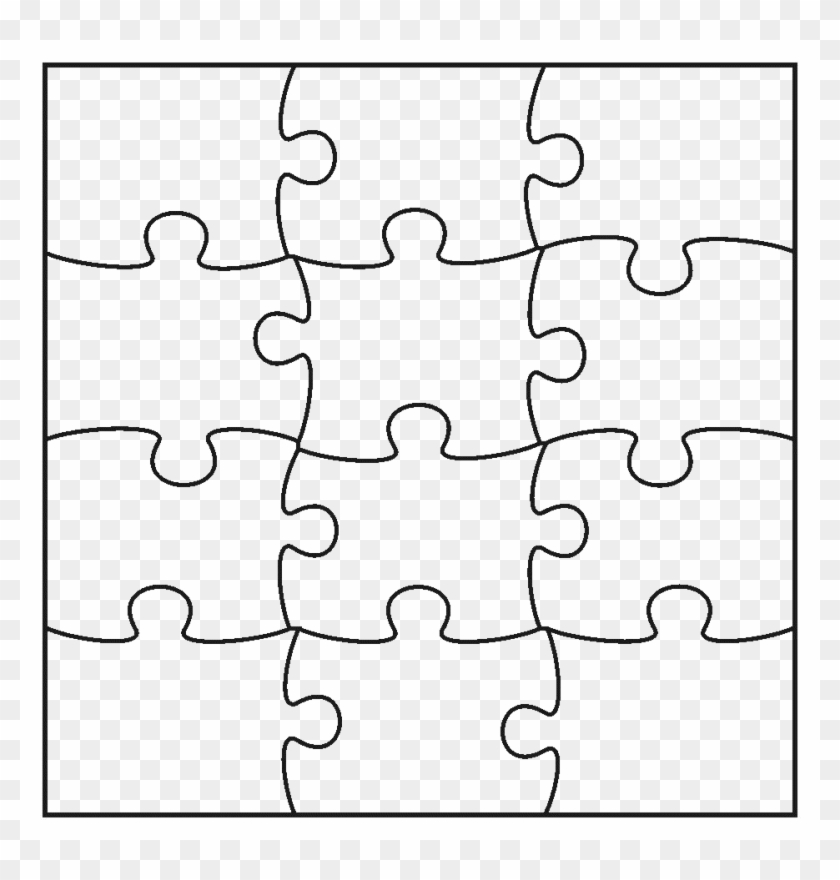 Jigsaw Puzzle Template Free Download Gambaran