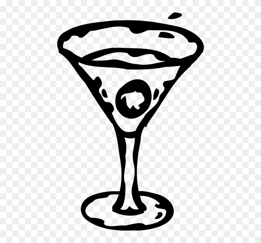 Vector Illustration Of Alcohol Beverage Martini Cocktail Martini