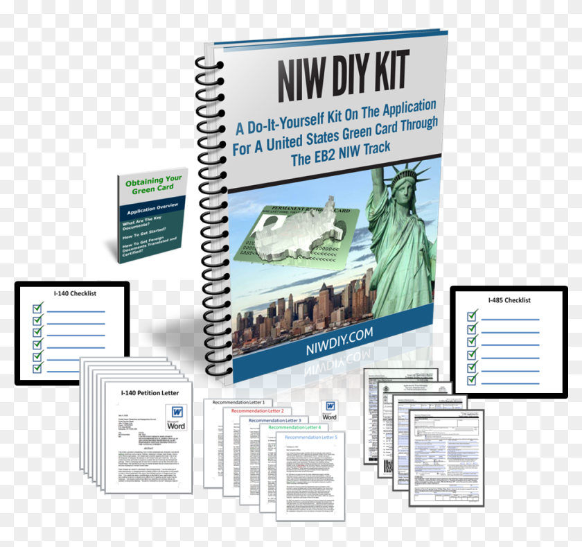 Order Your Eb2 Niw Diy Kit Today - Statue Of Liberty, HD Png Download - 974x915 (#3805477) - PinPng