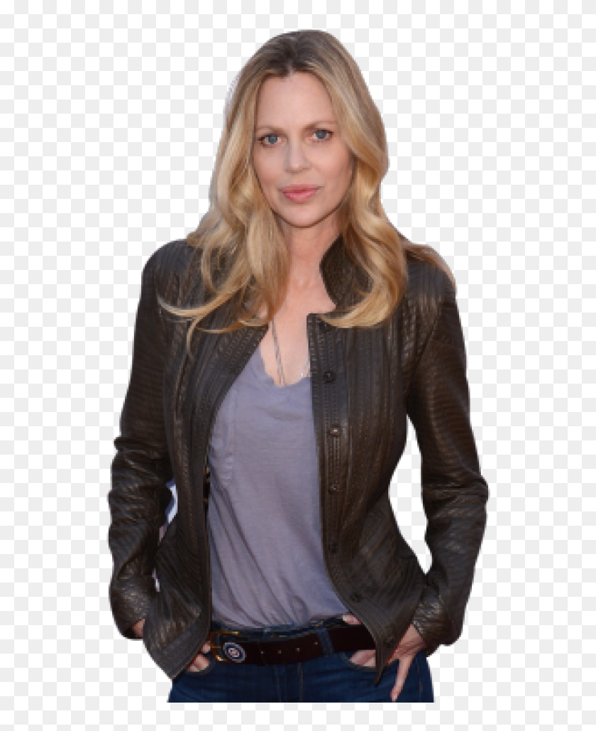 Kristin Bauer Talks About Pams Eric Issues Leather Jacket Hd Png Download 640x960