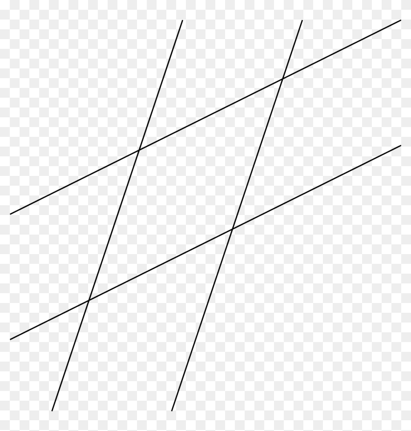 Lines Intersect Their Images And Form A Quadrilateral - Line Art, HD ... Lines Intersect Their Images And Form A Quadrilateral - Line Art, HD ...