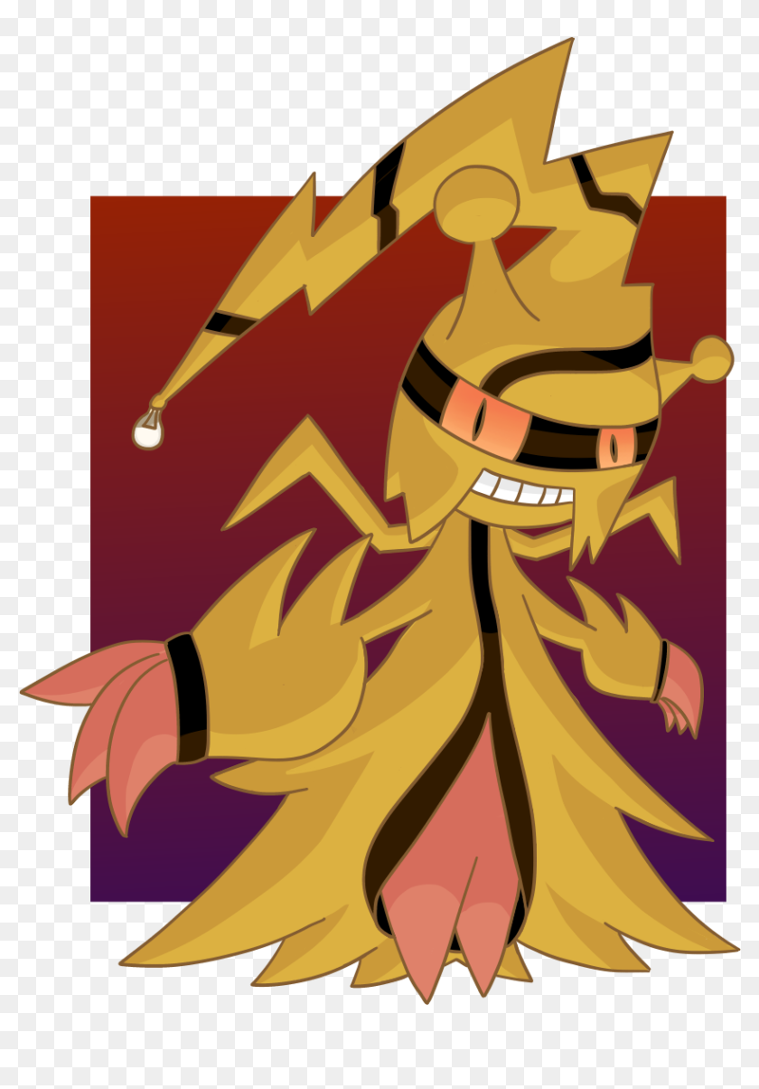 A Mega Banette And Electivire Fusion~ Illustration Hd Png Download 839x1124 4512301 Pinpng