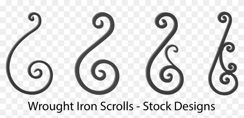 Wrought Iron Scrolls Forged Steel Scrolls Wrought Iron Scrolls Hd Png Download 1922x750