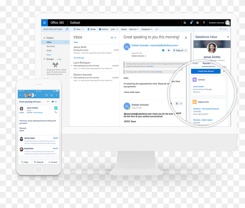 Take A Tour Of The Inbox Apps - Salesforce Inbox For Outlook, HD Png ... Take A Tour Of The Inbox Apps - Salesforce Inbox For Outlook, HD Png ...