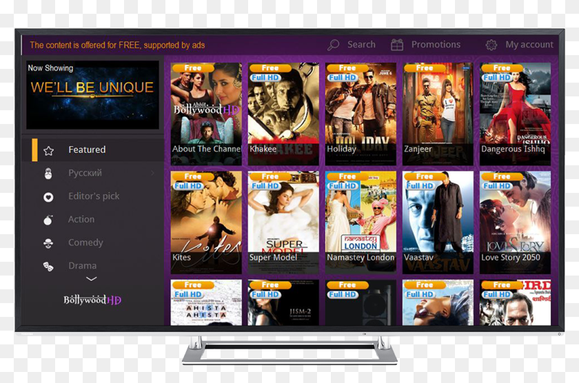 Vod Services Company Vonetize Will Launch Its Bollywood - Online Advertising, HD Png Download ...