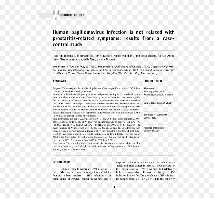 Human Papillomavirus Infection Is Not Related With Feedback For human-papillomavirus-infection-is-not-related-with-feedback-for