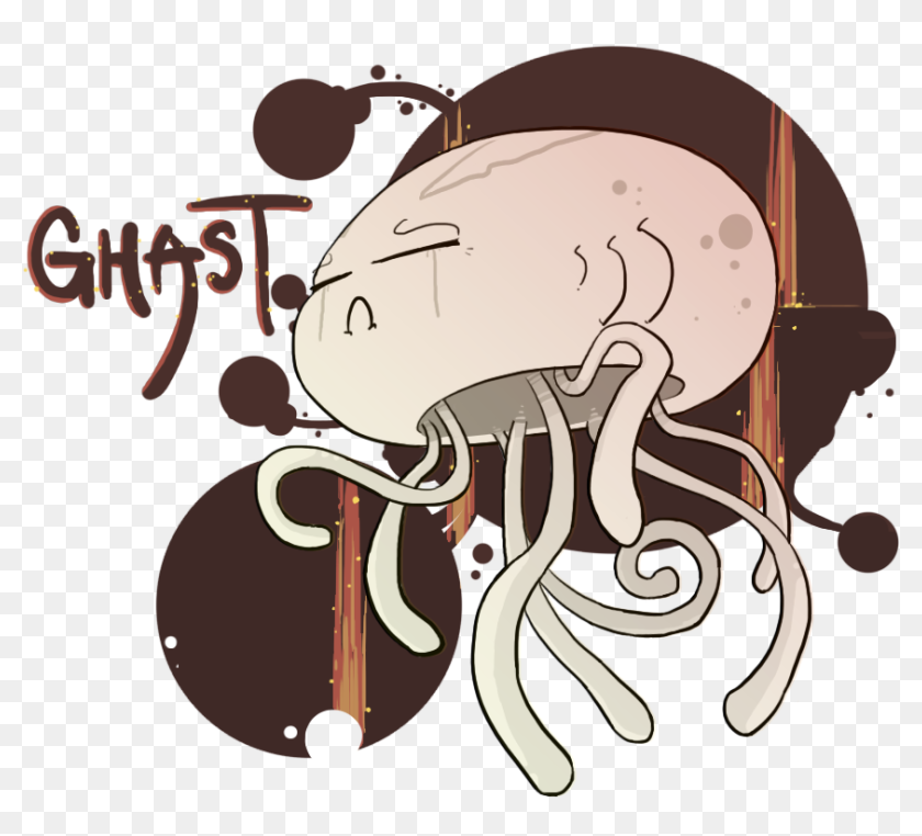 Ghast Ghast Minecraft Fan Art Hd Png Download 879x758 5661077