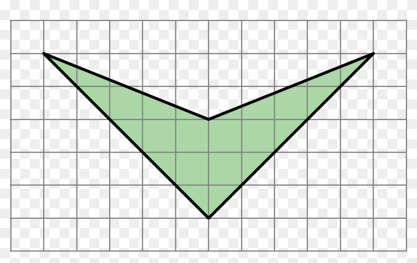 A Four Sided Shape On A Grid With Two Sides That Drop Triangle Hd