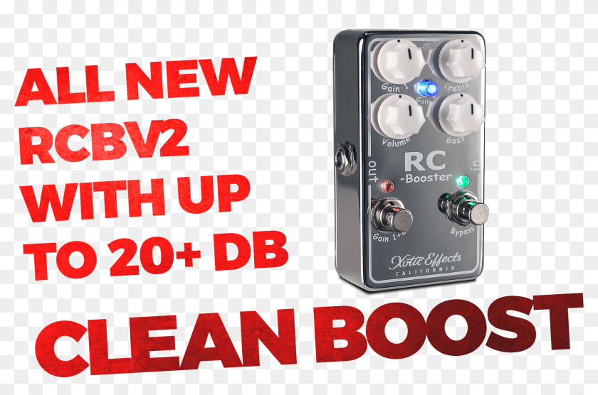 Xotic Effects Rc Booster V2 Boost Guitar Effects Pedal Headphones Hd Png Download 2165x1331