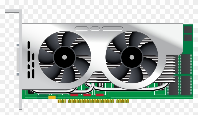 Dualcore Computer Videocard Png Clipart - Видеокарта Png, Transparent ...